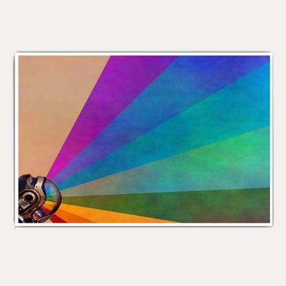 Daft Punk Colour Splatter (18x12) Paper Print - Abstract posters in ...