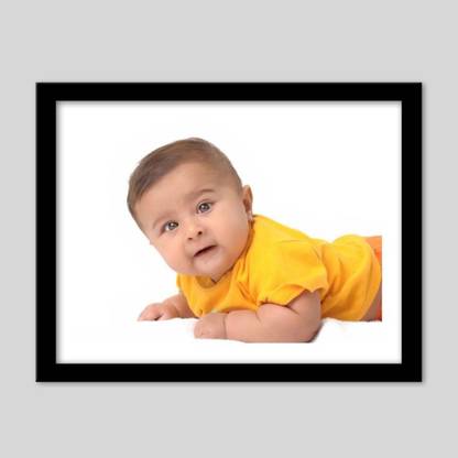 EurekaDesigns Poster Cute Baby Yellow Laminated & Wall Mounted ...