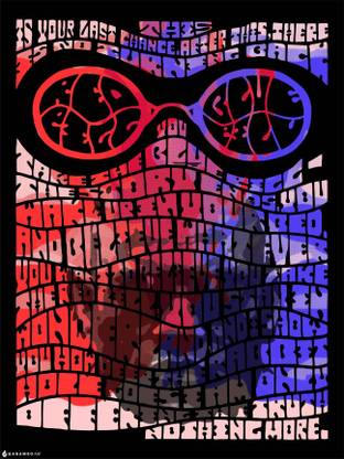 Matrix - Red Pill/Blue Pill Paper Print - Gabambo posters - Quotes ...