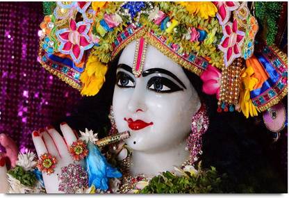 Colorful Krishna Paper Print - Religious posters in India - Buy art ...