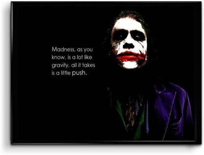 Wise words by Joker Paper Print - Typography, Animation & Cartoons ...