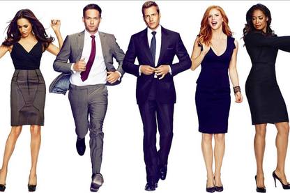 Suits - The Main Cast in Motion Paper Print - TV Series posters in ...
