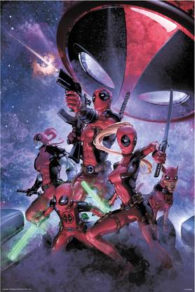 Deadpool alien (Officially Licensed) poster Paper Print - Movies ...