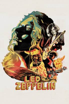 Led Zeppelin | Poster | Small - 10 x 8 Paper Print - RJ Artworks ...