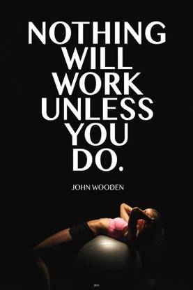 John Wooden Quote Poster Paper Print - Quotes & Motivation posters in ...