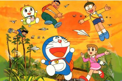 Doraemon Cartoon Poster Paper Print - Animation & Cartoons posters in ...