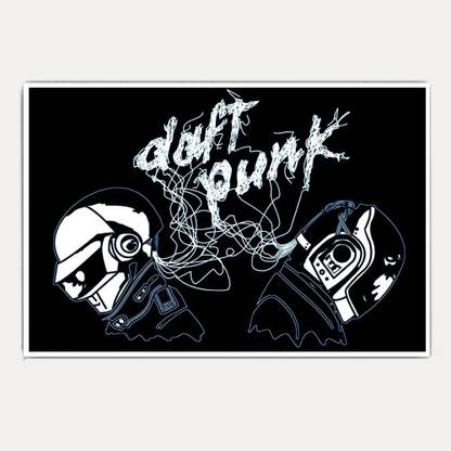 Daft Punk Sketch Art (18x12) Paper Print - Abstract posters in India ...