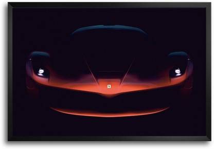 RangeeleInkers Ferrari Awesome Car Laminated Frame Poster Paper Print ...