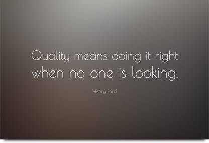 Quality Motivation Quote Paper Print - Quotes & Motivation posters in ...