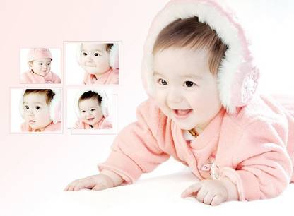 Cute Baby Multiple Shots Photographic Paper - Children posters in India ...