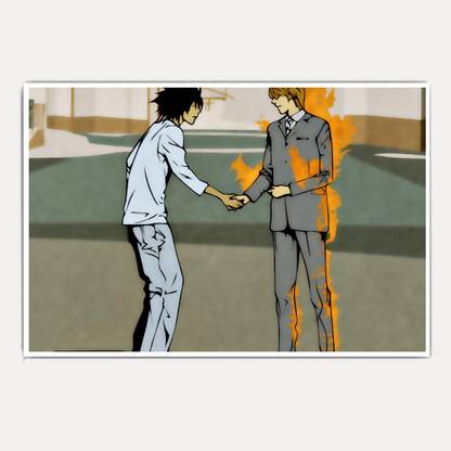 Death Note Pink Floyd Art (18x12) Paper Print - Abstract posters in ...