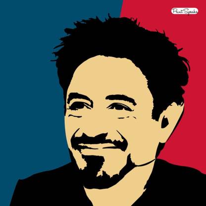 Eureka Designs RDJ Art Mounted Paper Print - Personalities posters in ...