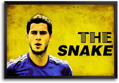 ShopMantra Eden Hazard Footballer Laminated Frame Poster Paper Print ...