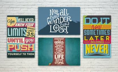 Motivational Poster Set Paper Print - Quotes & Motivation posters in ...