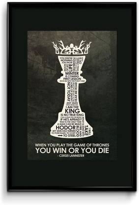 Win or Die Paper Print - TV Series, Minimal Art posters in India - Buy ...