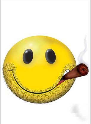 Smiley Smoke Poster Paper Print - Abstract posters in India - Buy art ...