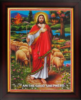 Jesus Christ / I am the good shepherd Poster Paper Print - Art ...