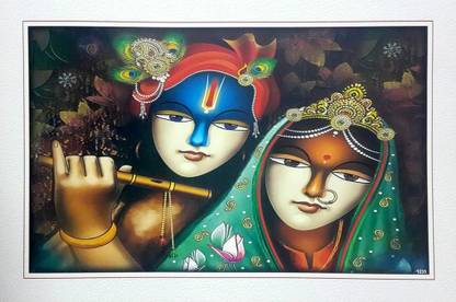 Radha Krishan Ji FCS Paper Print - Religious posters in India - Buy art ...
