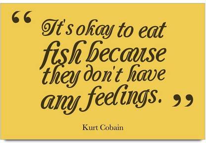 iMerch Okay To Eat Fish Quotes By Kurt Cobain Photographic Paper ...