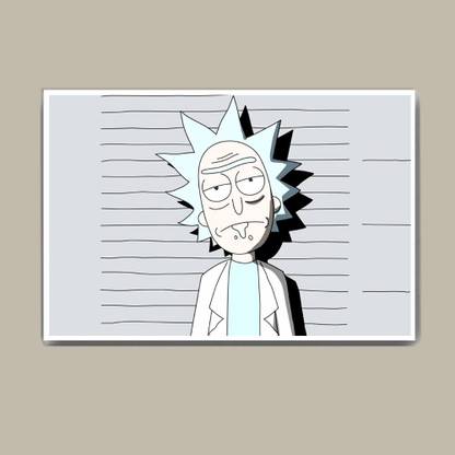 Rick And Morty Mug Shot Wall Hang Fine Art Print - Abstract posters in ...