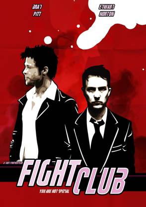 Fight Club Paper Print - Minimal Art posters in India - Buy art, film ...