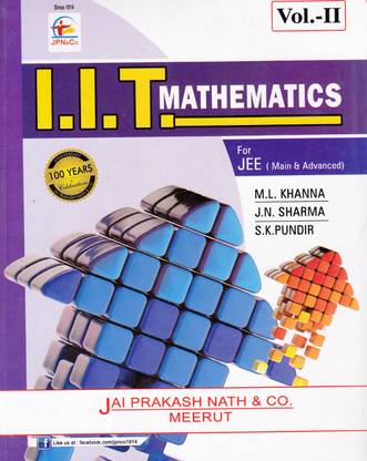 IIT Mathematics For JEE (Main & Advanced) (Set Of 2 Volumes): Buy IIT ...