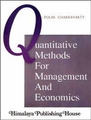 Quantitative Methods For Management And Economics: Buy Quantitative ...