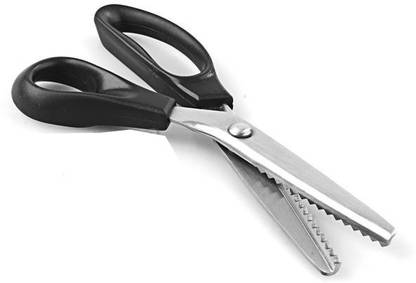 Flipkart.com | DIY Crafts Lacework Wavy Edge Scissor Scissors - Cloth
