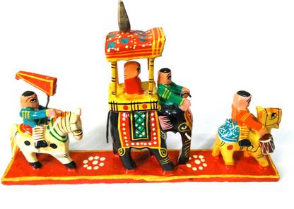 Craft Culture Haathi Ghoda Baraat Decorative Showpiece - 11 cm Price in ...
