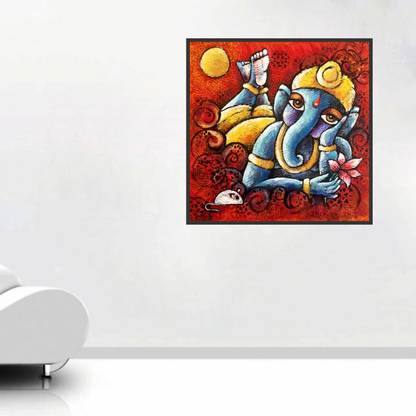 Impression Wall 48 cm Impression Wall Cute Shree Ganesha Vinyl Wall ...