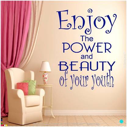 DeStudio 61 cm Enjoy The Power Self Adhesive Sticker Price in India ...