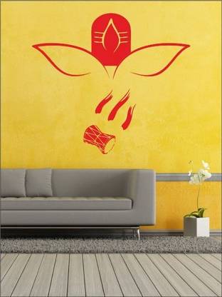 wall1ders Shiv Netra With Trishul Small Self Adhesive Sticker Price in ...