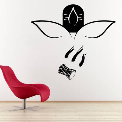 SUDARSHAN DESIGNS 81 cm Shiv Ji Wall Decal Self Adhesive Sticker Price ...