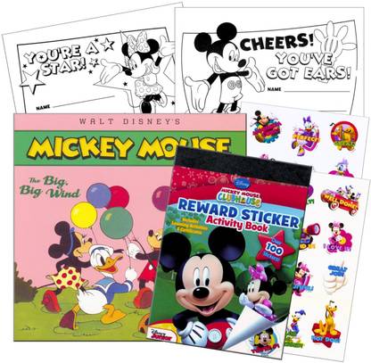 DISNEY Mickey Mouse Reward Stickers & Activity Book with Classic Mickey ...