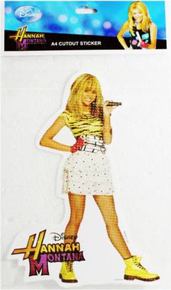 STICKER BAZAAR A4 Cutout Sticker Of Hannah Montana Large Self Adhesive ...