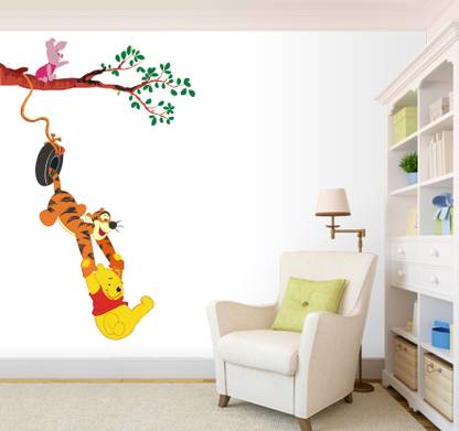 Impression Wall 92 cm Hanging Cartoons Wall Sticker Self Adhesive ...