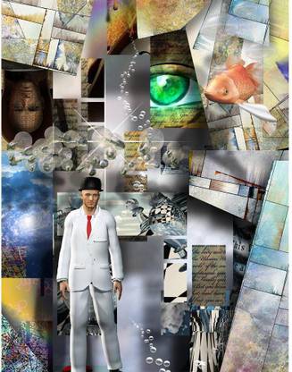 Multi Layered Symbolic Art Premium Poster Canvas Art - ArtzFolio.com ...