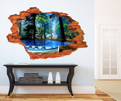 Impression Wall 60 cm Nature Art Self Adhesive Sticker Price in India ...