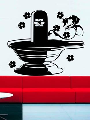 Trends on WALL 66 cm Shivling Self Adhesive Sticker Price in India ...