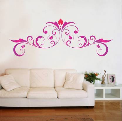 Impression Wall 92 cm Florel Design Wall Sticker Self Adhesive Sticker ...