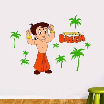 CHHOTA BHEEM Chhota Bheem Coconut Trees Decal by Chipakk Small Self ...