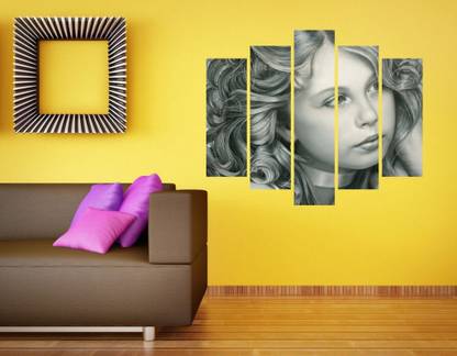 Impression Wall 74 cm Impression Wall Girl Wall Cut Outs Self Adhesive ...
