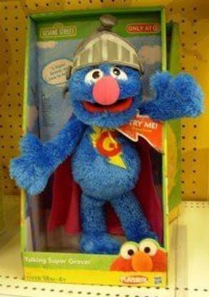 Sesame Street Talking Super Grover - 24 inch - Talking Super Grover ...