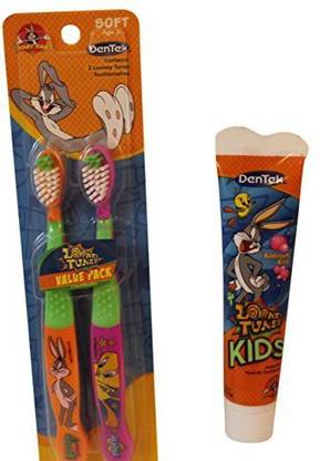 various 2 pc Looney Tunes Toothpaste and Toothbrush Bundle: 1 Tube ...