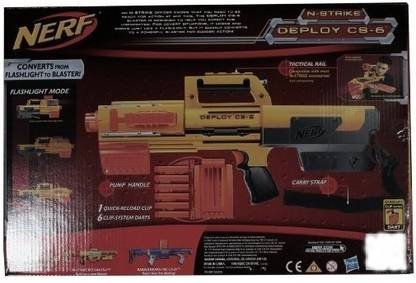 Hasbro Nerf N-Strike Deploy CS-6 Blaster Guns & Darts - Nerf N-Strike ...
