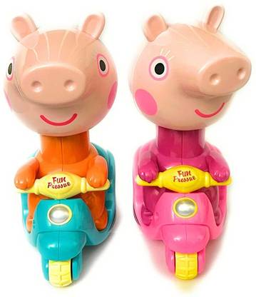 ONLINE SE SASTA Peppa Pig Scooter Car Toy, Push and Go Peppa Scooter ...