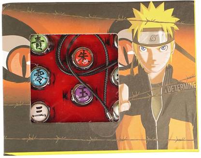 OFFO Naruto Akatsuki Ring Set for home decor office desk & study table ...