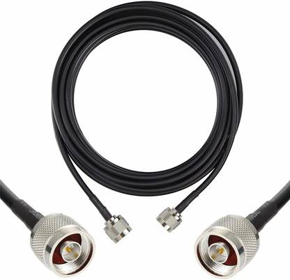 graspadeal RG-58 Low Loss Coaxial Cable with N-Male Connector (15 ...