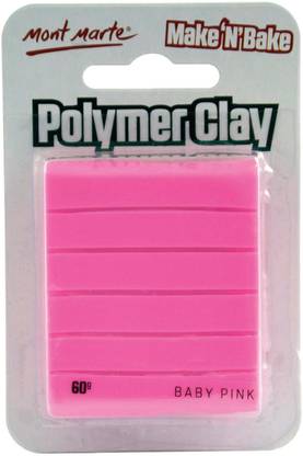 Mont Marte Polymer Clay (Baby Pink) Art Clay Price in India - Buy Mont ...