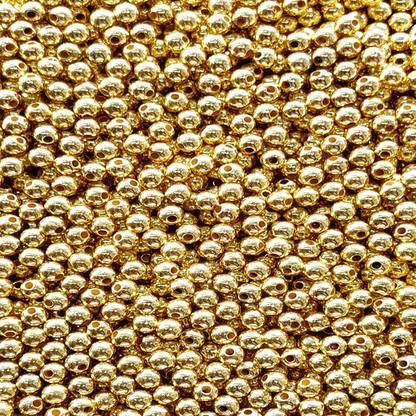 Adhvik (Pack of 100 Gm) 5mm Golden Moti Ball Pearl Bead DIY Craft ...